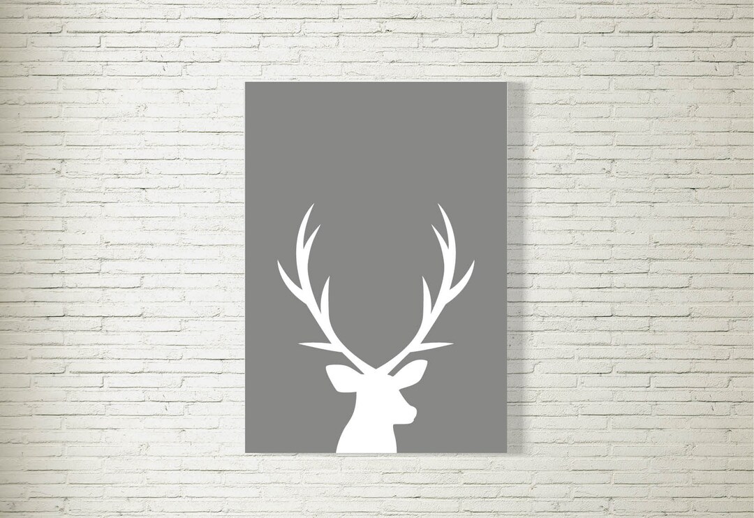 Antler Poster | Modern Poster | Poster Print | Typography | Bavarian ...