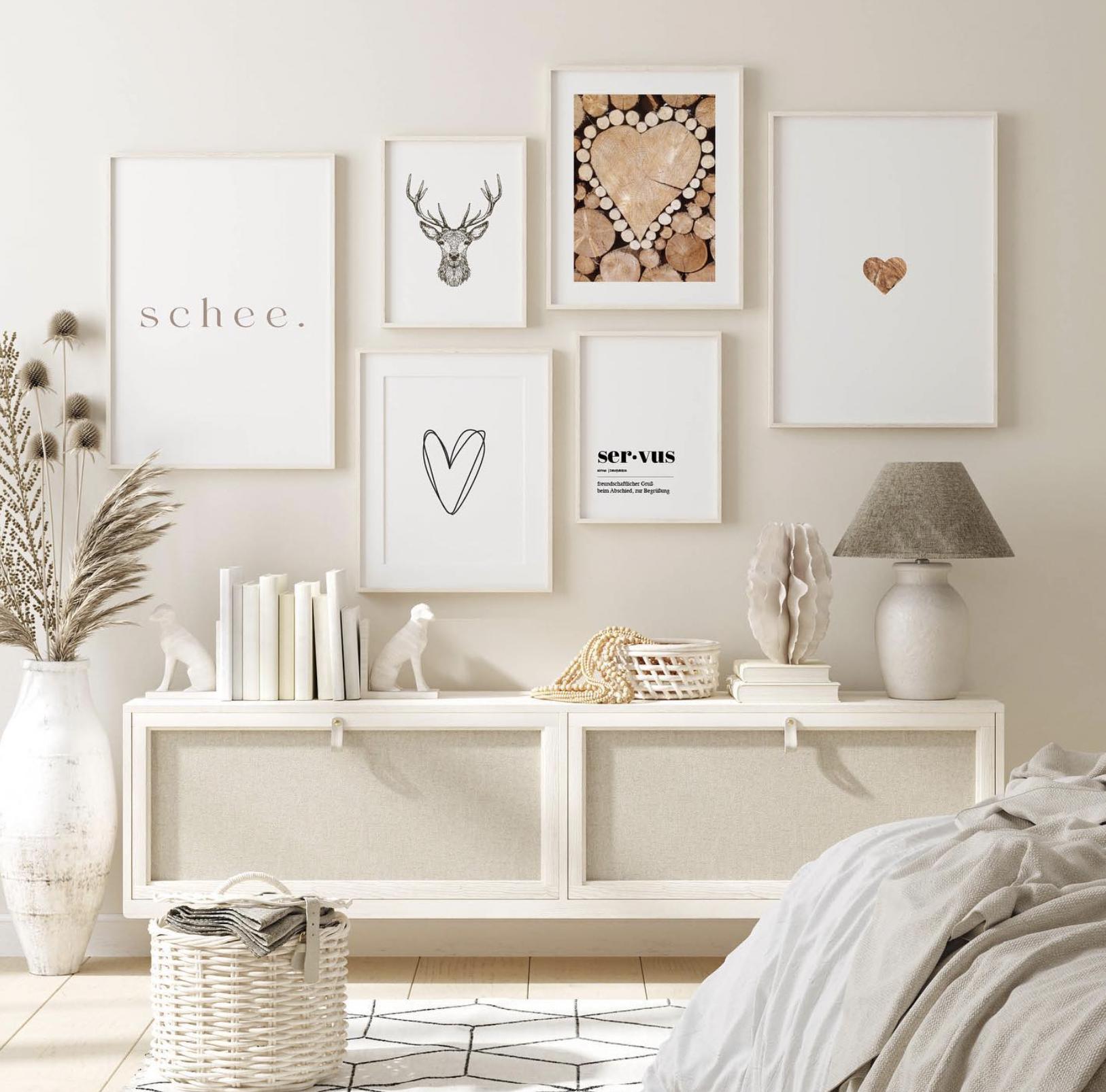 Antler Poster | Modern Poster | Poster Print | Typography | Bavarian ...