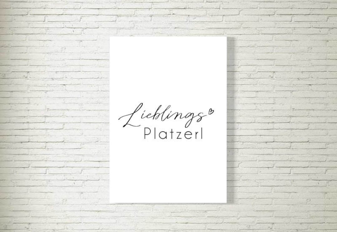 Favorite Place Poster | Modern Poster | Poster Print | Typography ...