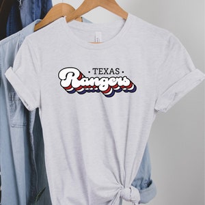 Rangers Baseball Shirt, Retro Texas Baseball Tee, Rangers Shirt, Dallas ...