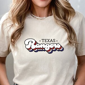 Rangers Baseball Shirt, Retro Texas Baseball Tee, Rangers Shirt, Dallas ...