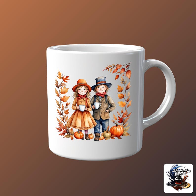 Cozy Fall Clipart Bundle for Instant Download - Coffee, PNG Designs ...