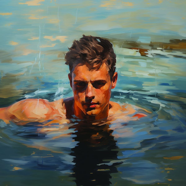 Abstract Male Figure - Etsy