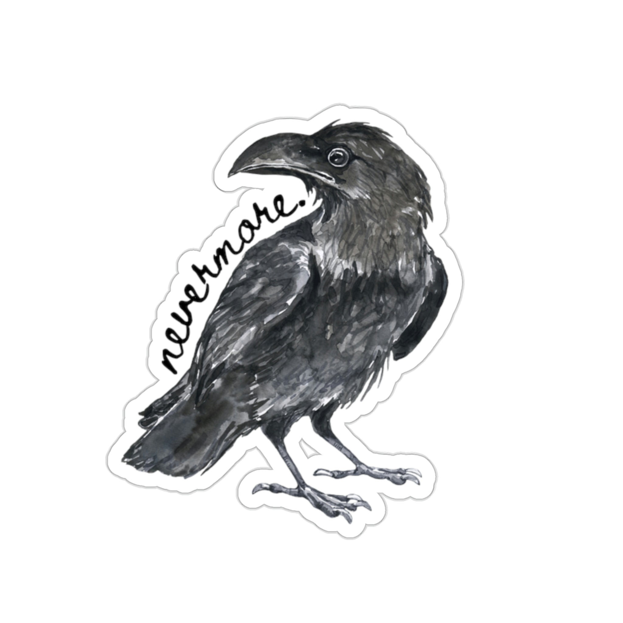 Edgar Allan Poe the Raven Nevermore Die-cut Stickers, American ...