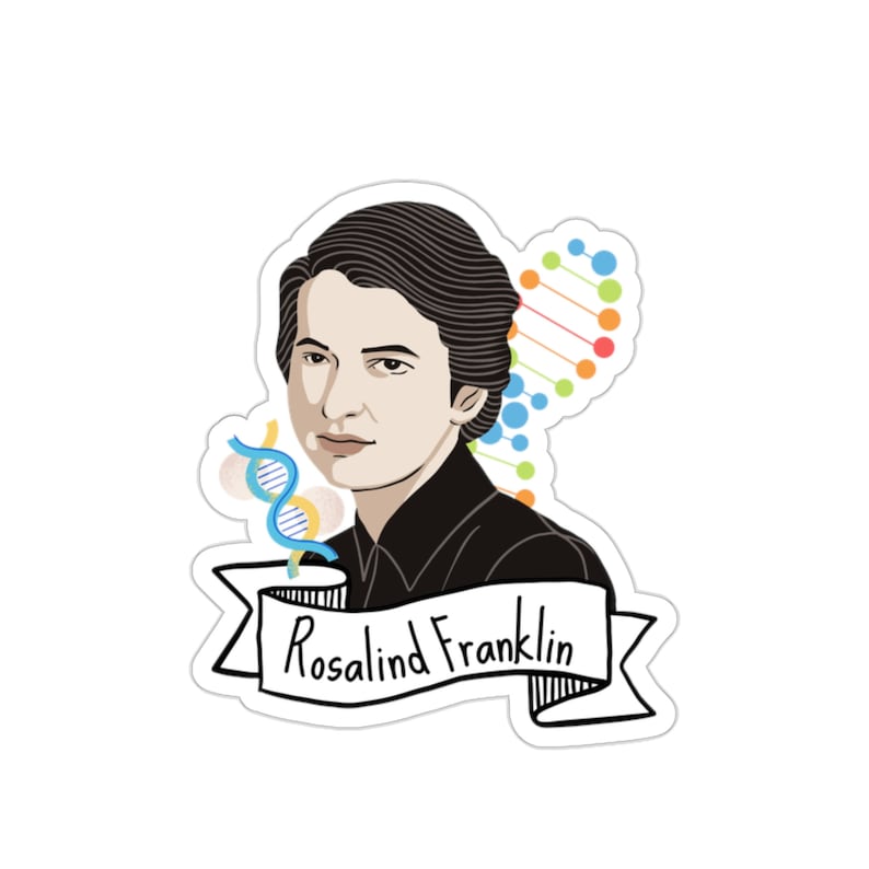 Rosalind Franklin Die-cut Sticker, Female Scientist Decal ...