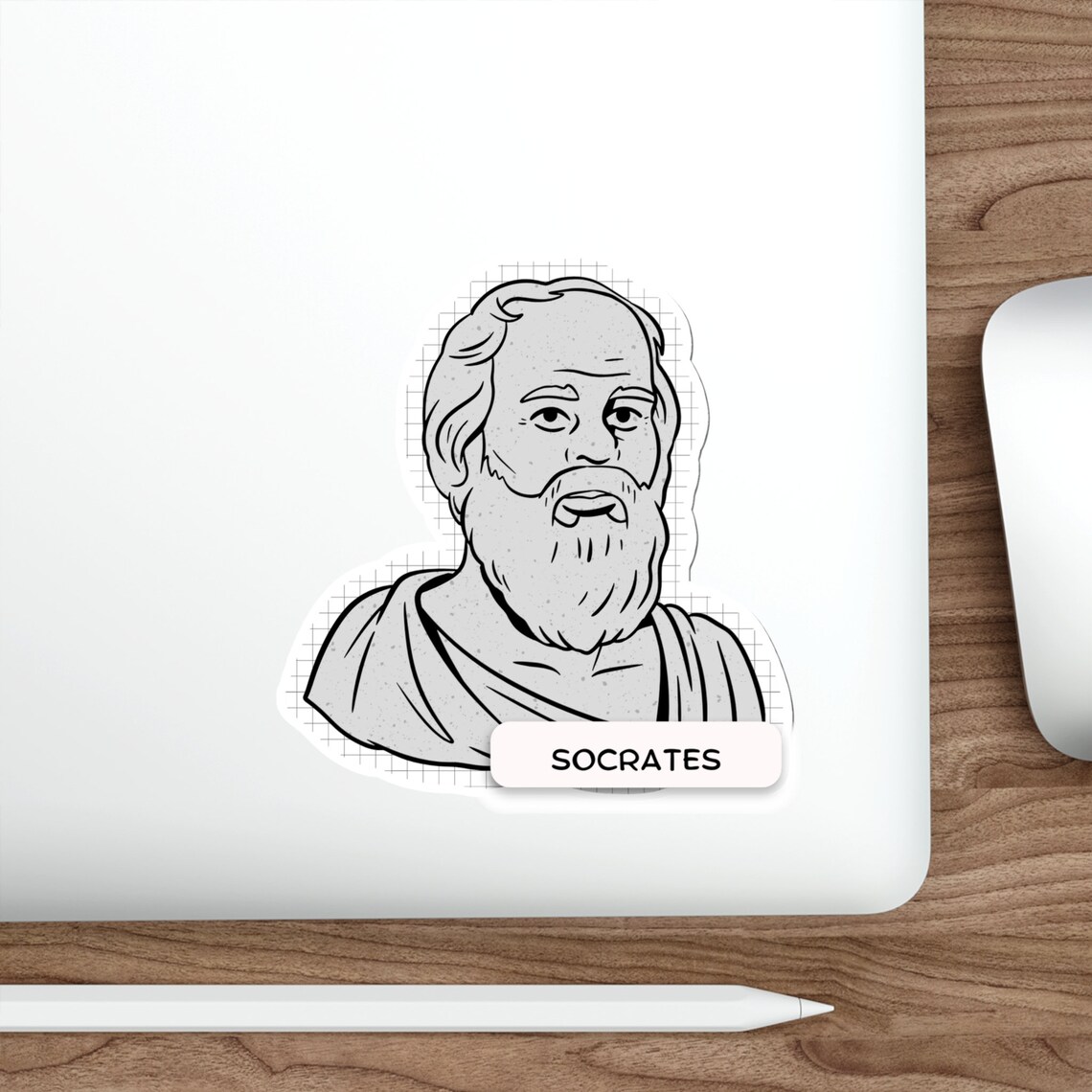 Socrates Die-cut Sticker, Comic Book Style, Ancient Greece, Greek ...