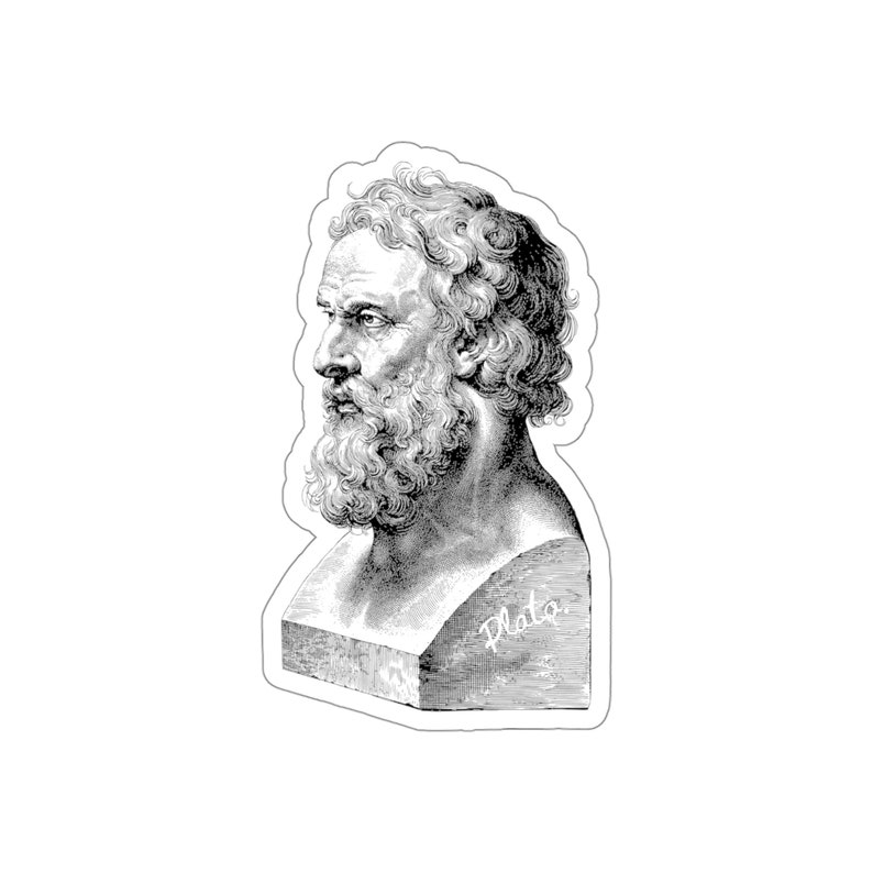 Plato Die-cut Sticker Greek Philosopher Decal Philosophy - Etsy