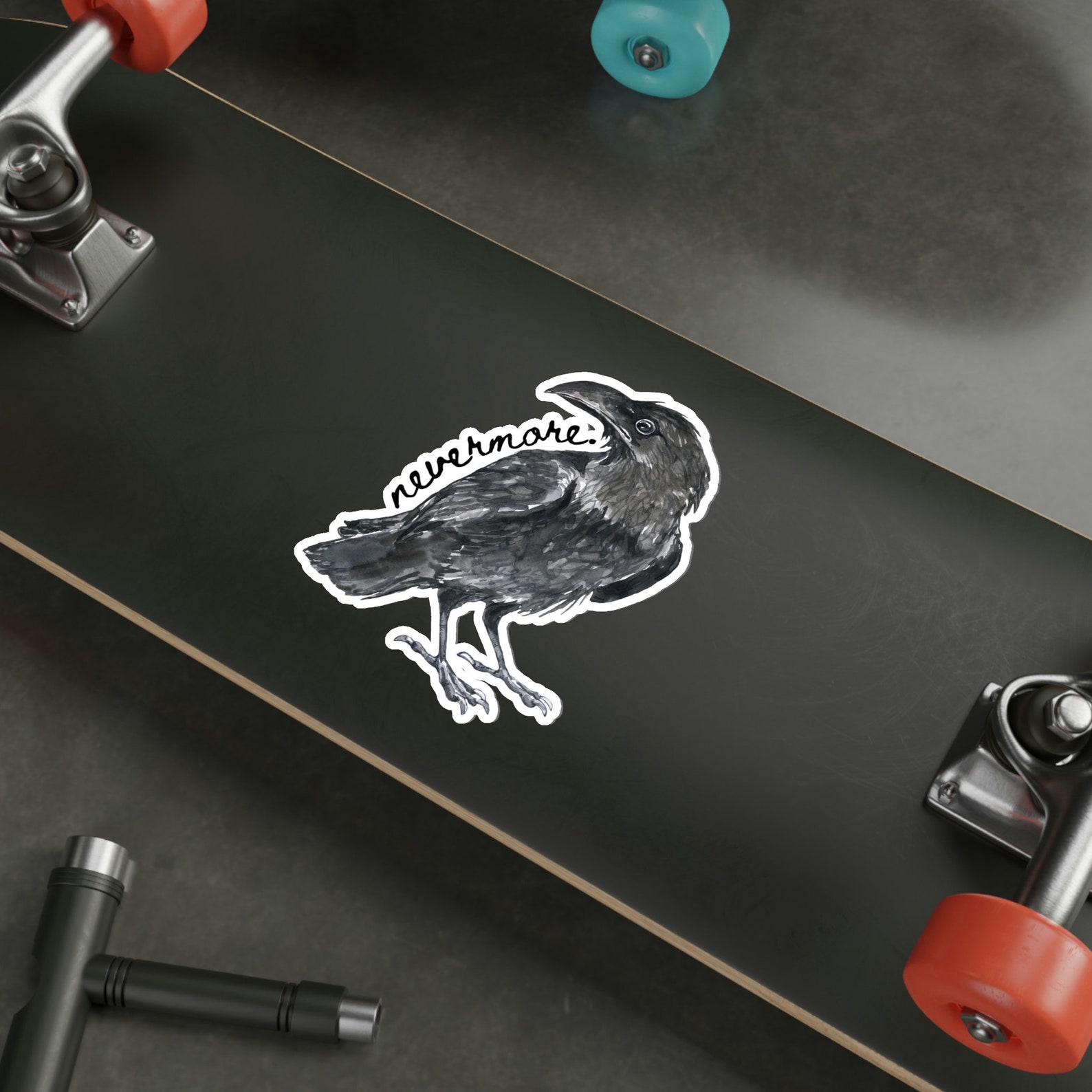 Edgar Allan Poe the Raven Nevermore Die-cut Stickers, American ...