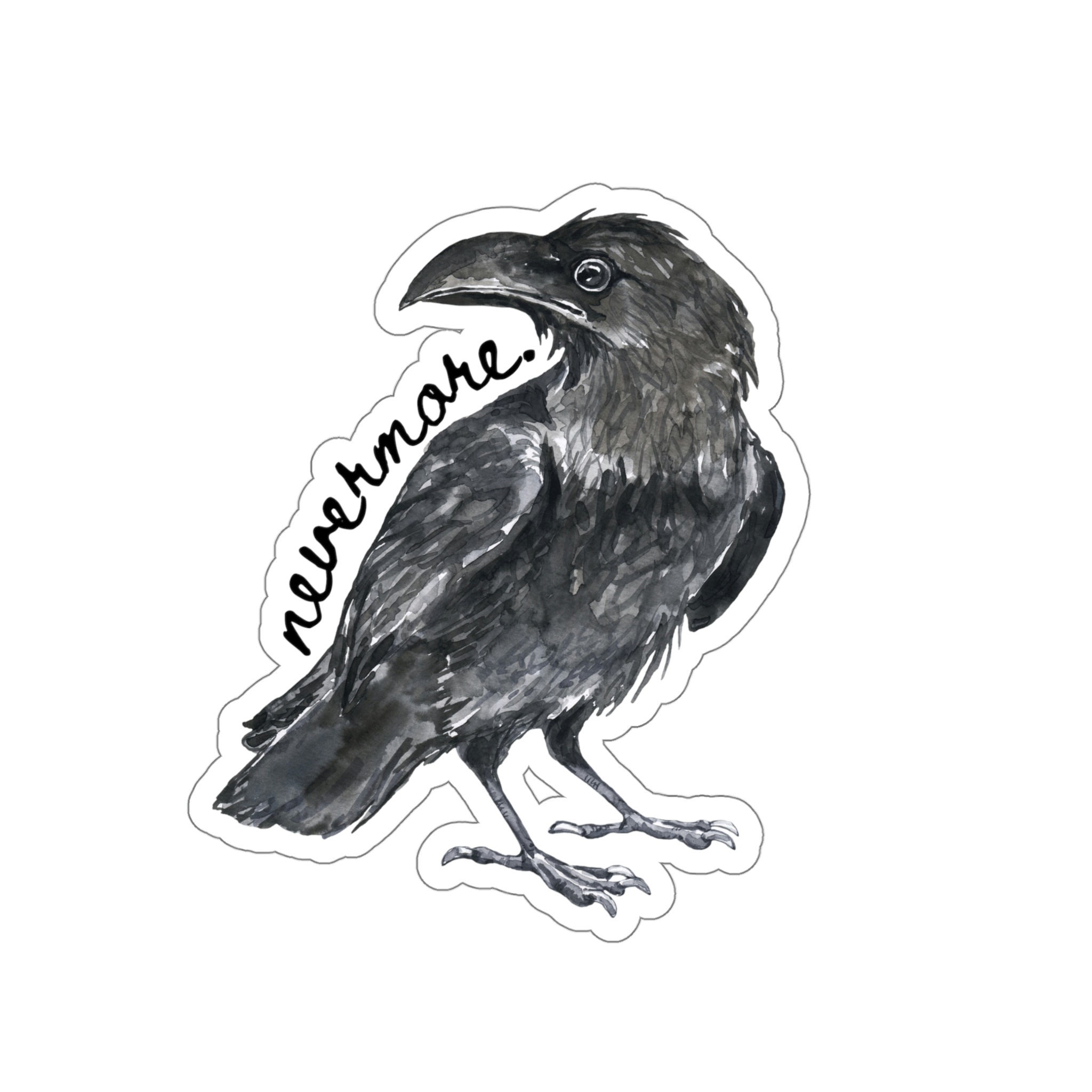 Edgar Allan Poe the Raven Nevermore Die-cut Stickers, American ...