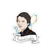 Rosalind Franklin Die-cut Sticker, Female Scientist Decal ...