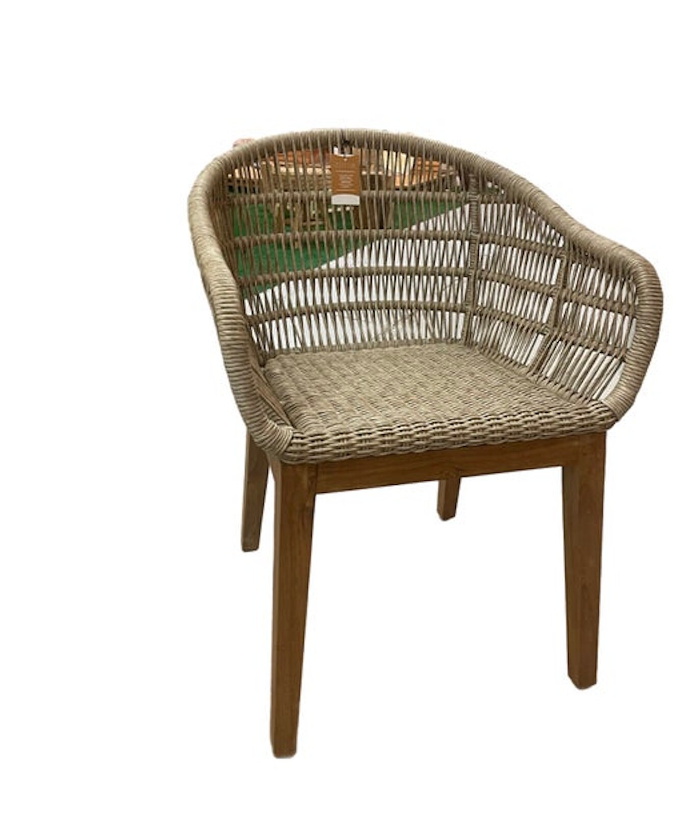 Quincal Chair, Reclaimed Teak Freame and Rattan Braids.midcentury ...