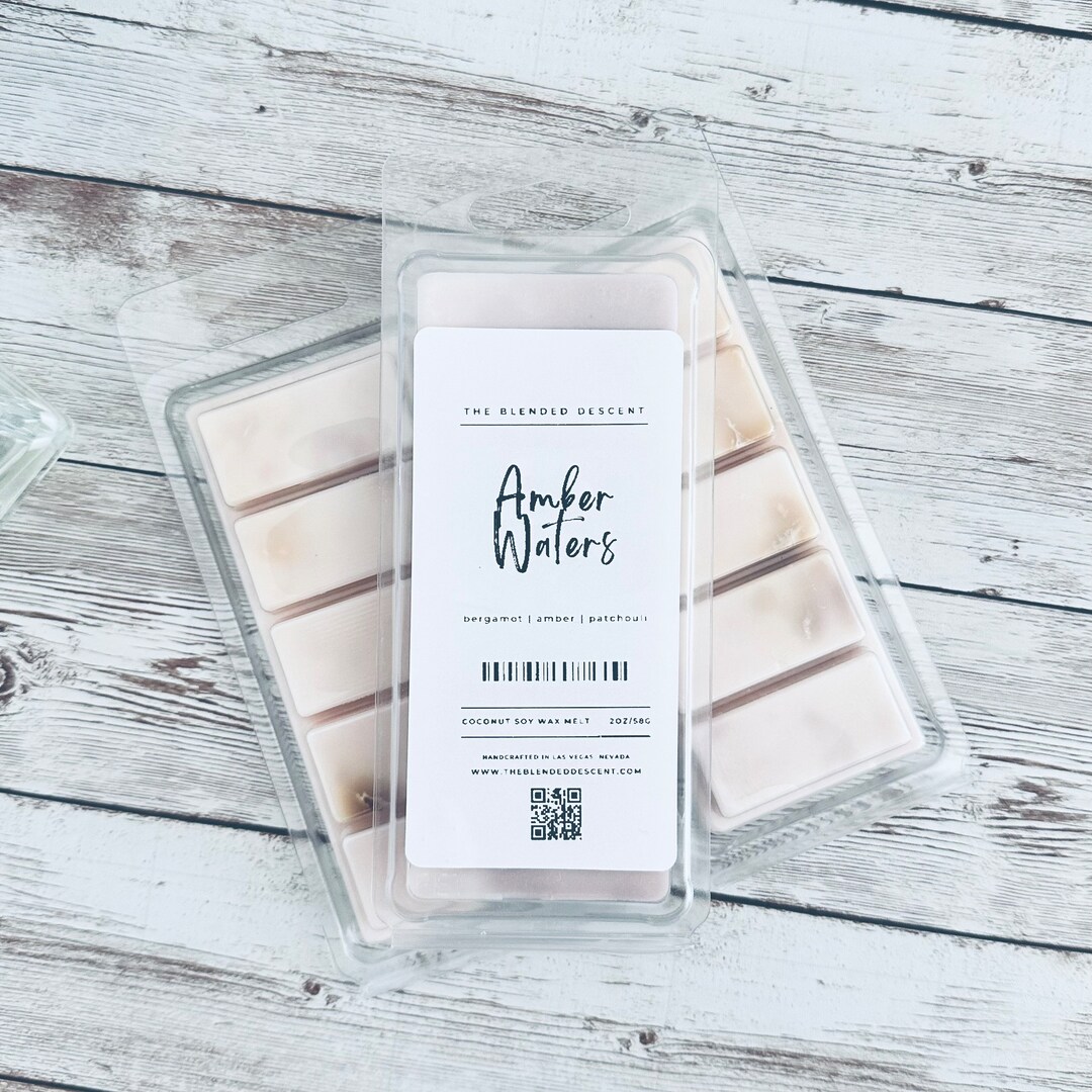Amber Waters Bergamot Marine Amber Paraffin Free Wax Melt - Etsy