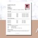 Actor Resume Template With Matching Headshot Template Actor Resume ...