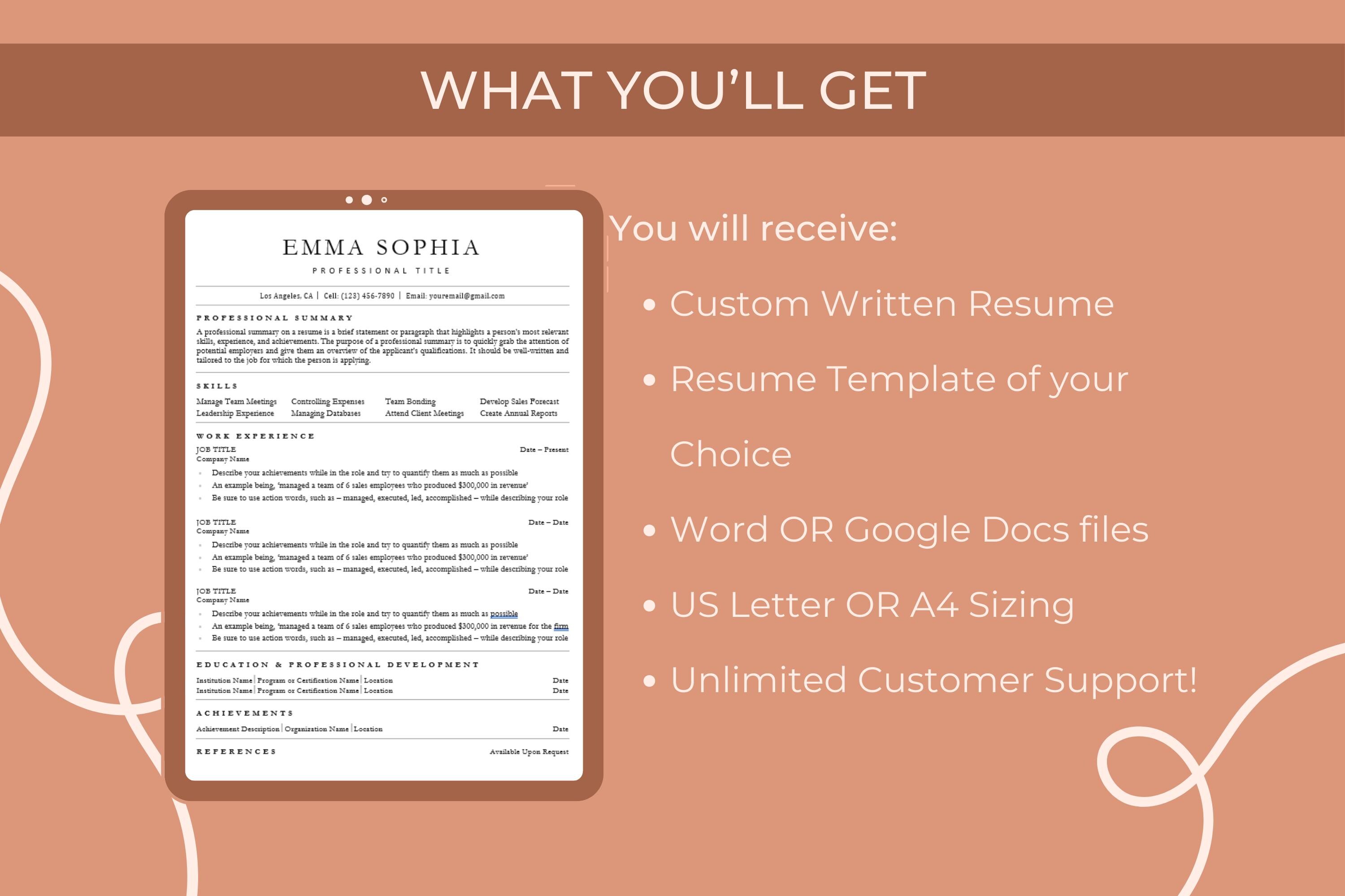 Custom Resume Writer, Resume Writing Service, ATS Friendly Resume ...