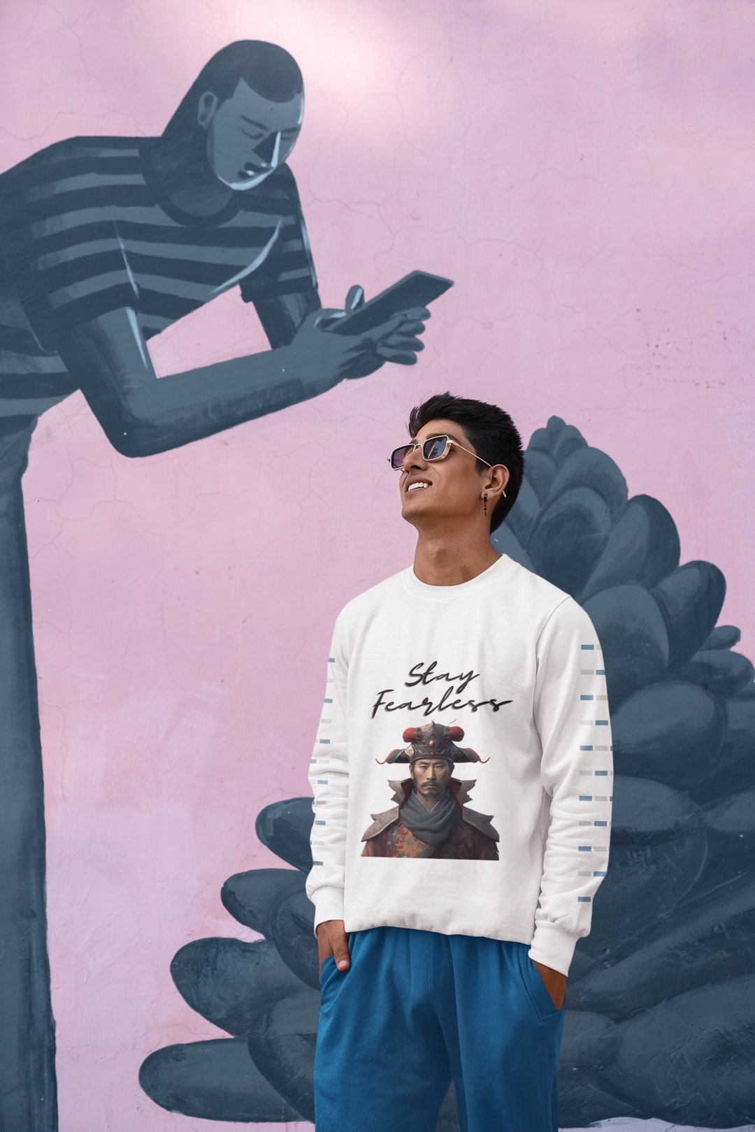 Logo With a Samurai and Slogan 'stay Fearless'. - Etsy