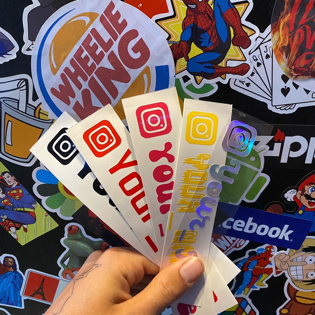 Custom Instagram Sticker Car Window JDM Holographic Aufkleber - Etsy