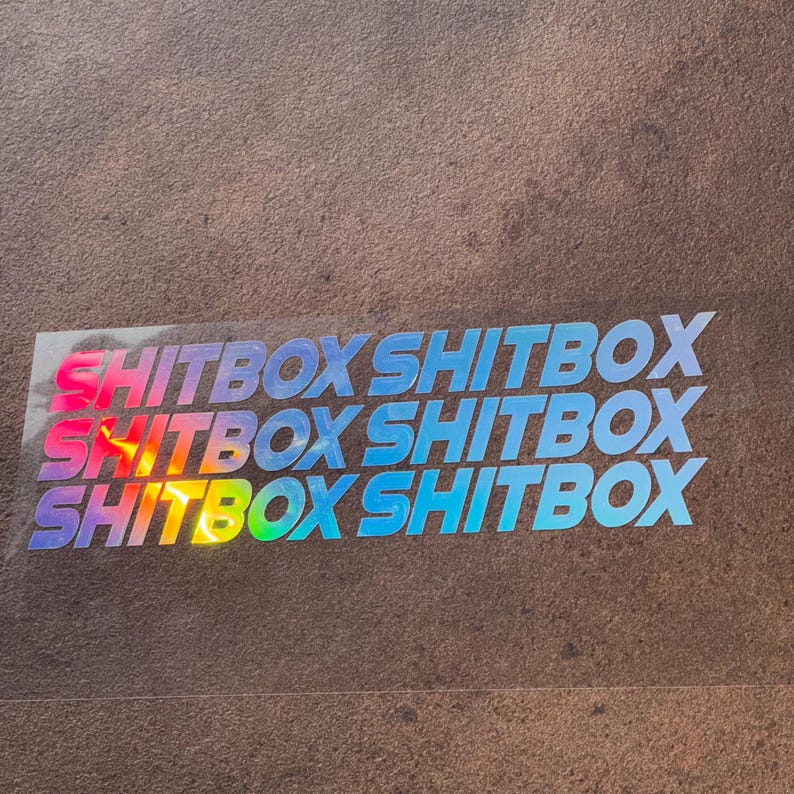 Shitbox Car Guy Vinyl Sticker - Etsy
