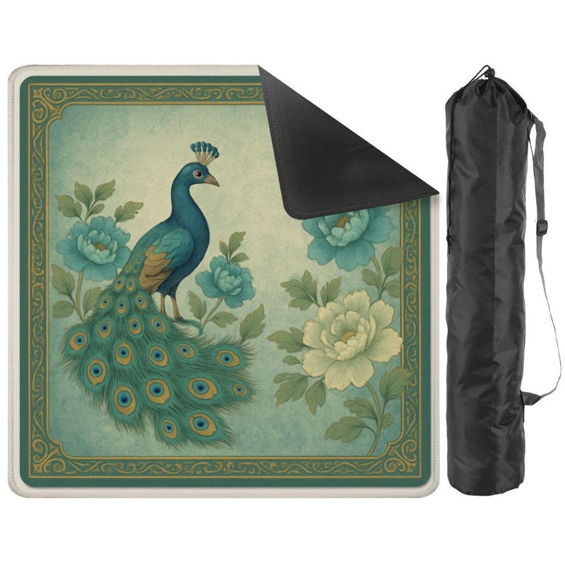 Mah Jongg Mat Peacocks - Etsy