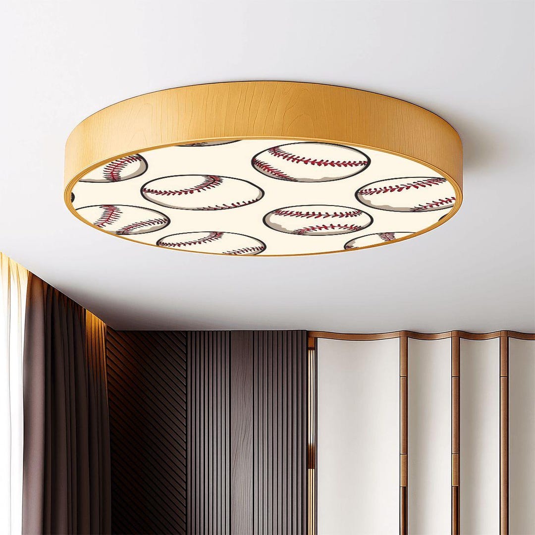 Flush Mount Baseball Ceiling Light | Decorative Ceiling Light | Flush ...