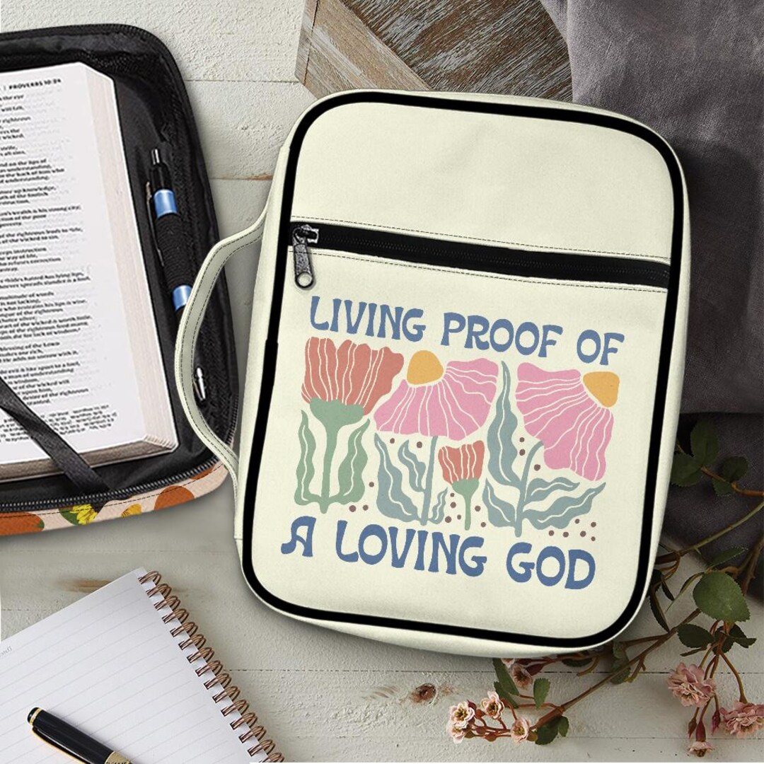 Bible Bags, Personalized Tote for Women, Custom Bible Cover, Floral ...