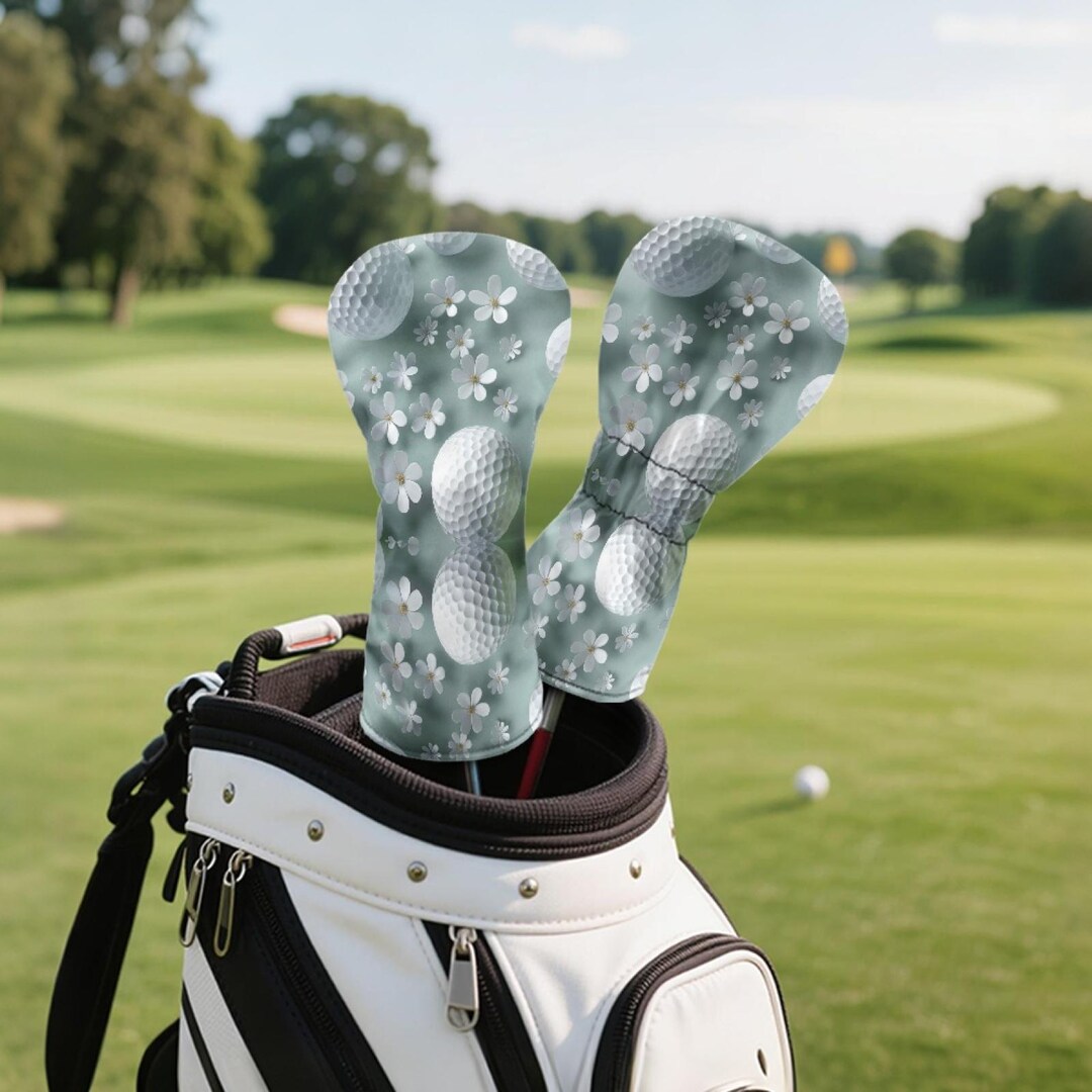 Floral Golf Headcover for Women, Daisy Golf Driver Cover, Cute Golf ...