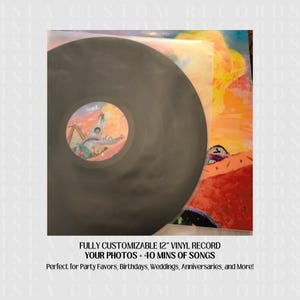 12" Custom Vinyl Record LP - Your Photos With 40 Mins of Music and ...