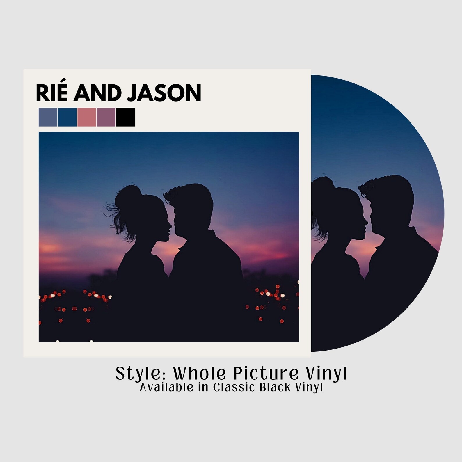 12" Custom Vinyl Record LP - Your Photos With 40 Mins of Music and ...