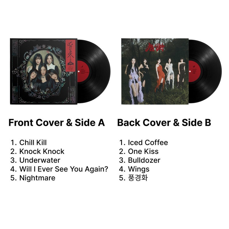 RED VELVET Chill Kill Album in 12 Vinyl Record Free and Fast Shipping ...