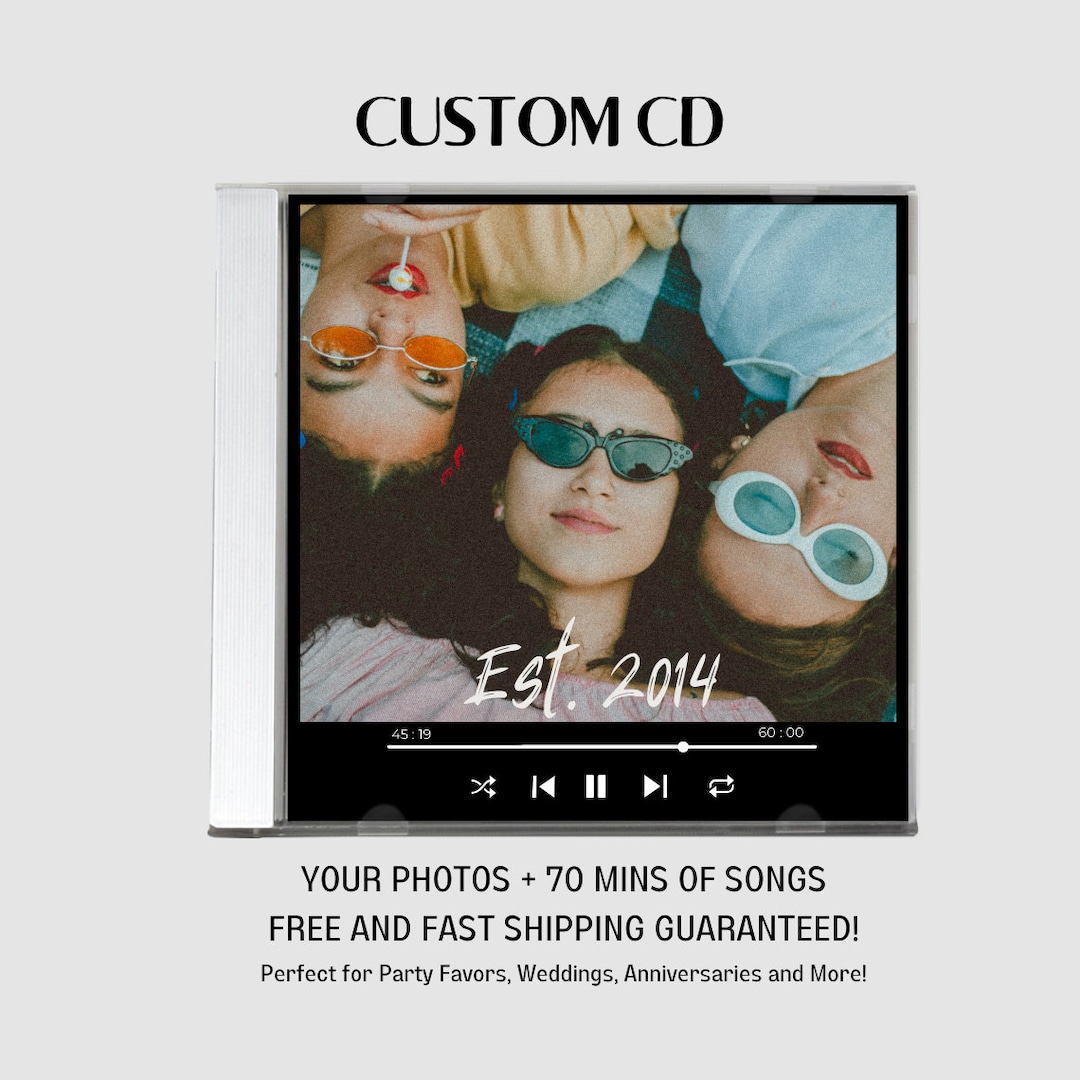 Personalized Photo CD Jewel Case, Custom Music Mix (1hour 10mins) up to ...