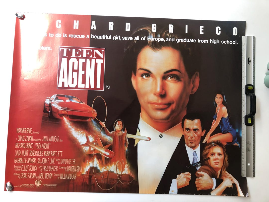Teen Agent (1991) If Looks Could Kill Original Vintage Rolled British ...