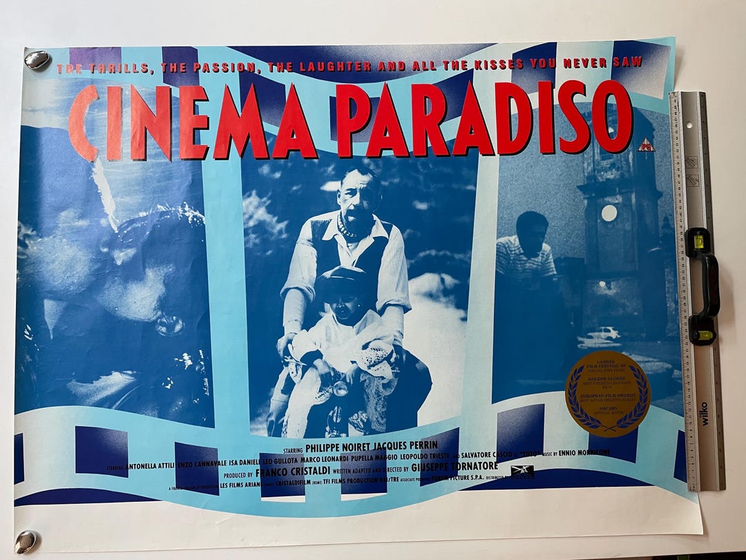 Cinema Paradiso (1988) Original Vintage Rolled British Quad Film Poster ...
