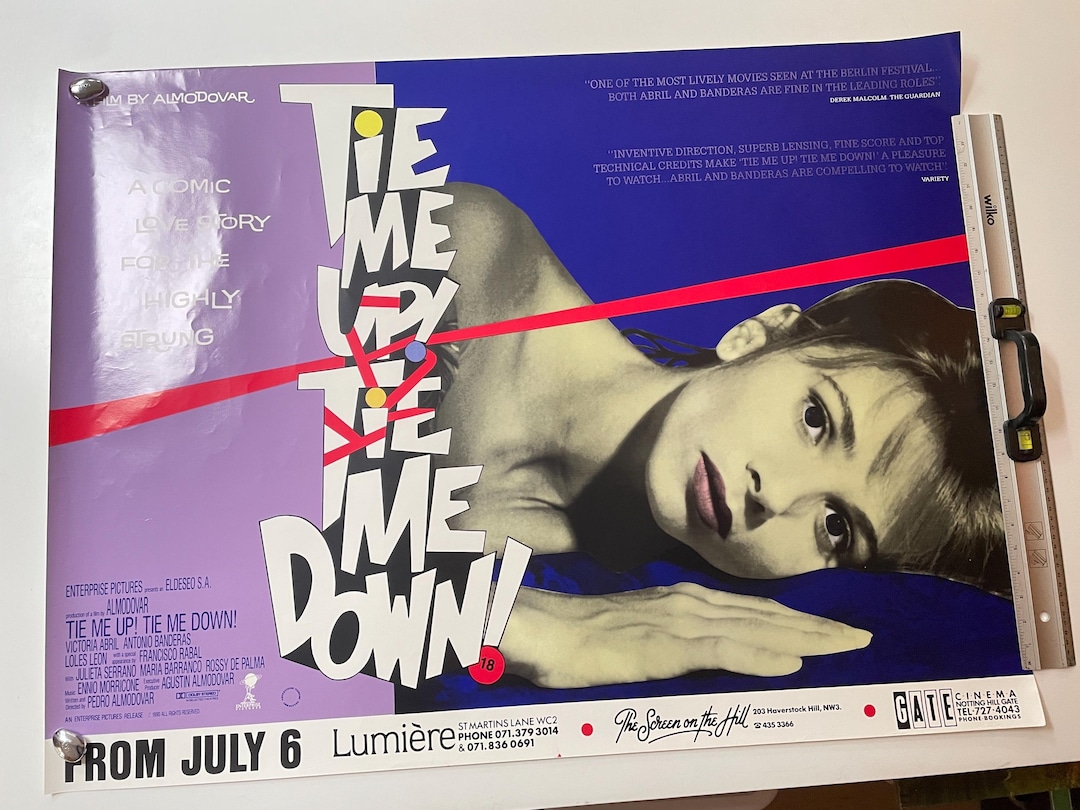 Tie Me up Time Me Down (1989) (atame) Original Vintage Rolled British ...