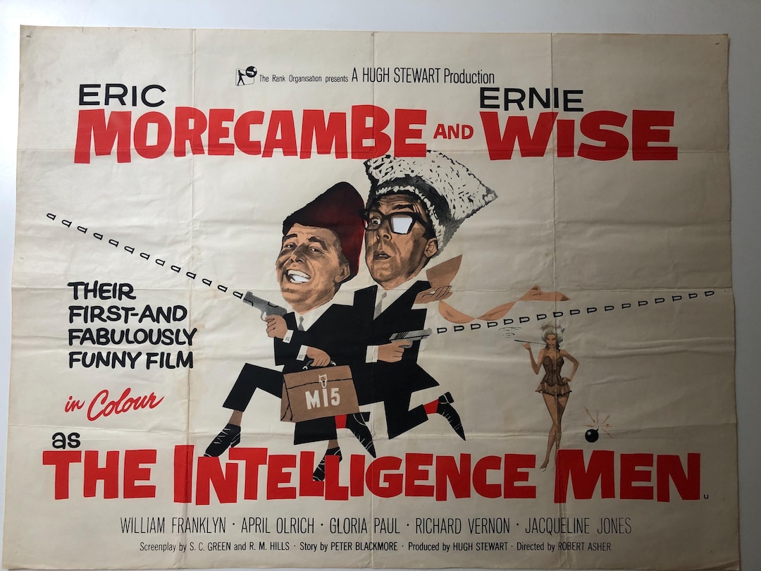 The Intelligence Men (1965) Original Vintage Folded British Quad Film ...