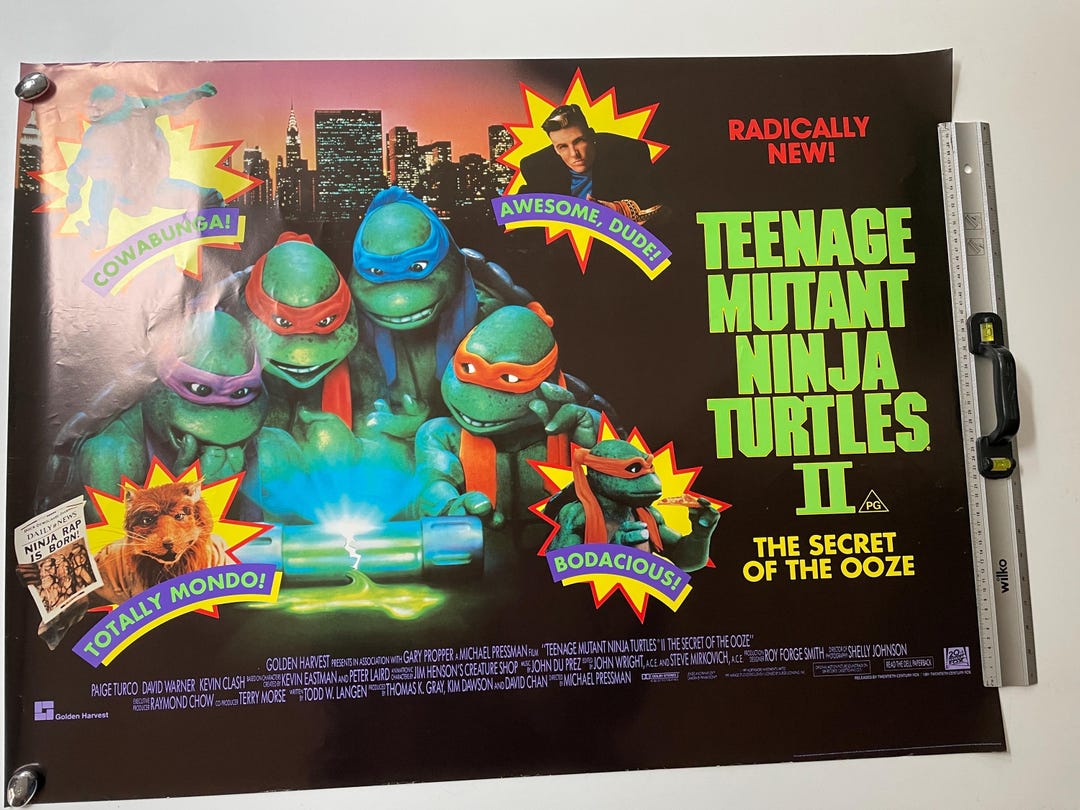 Teenage Mutant Ninja Turtles II: the Secret of the Ooze (1991) Original ...