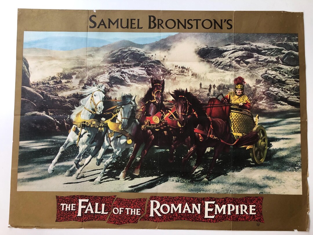 The Fall of the Roman Empire (1964) Original Folded Vintage British ...