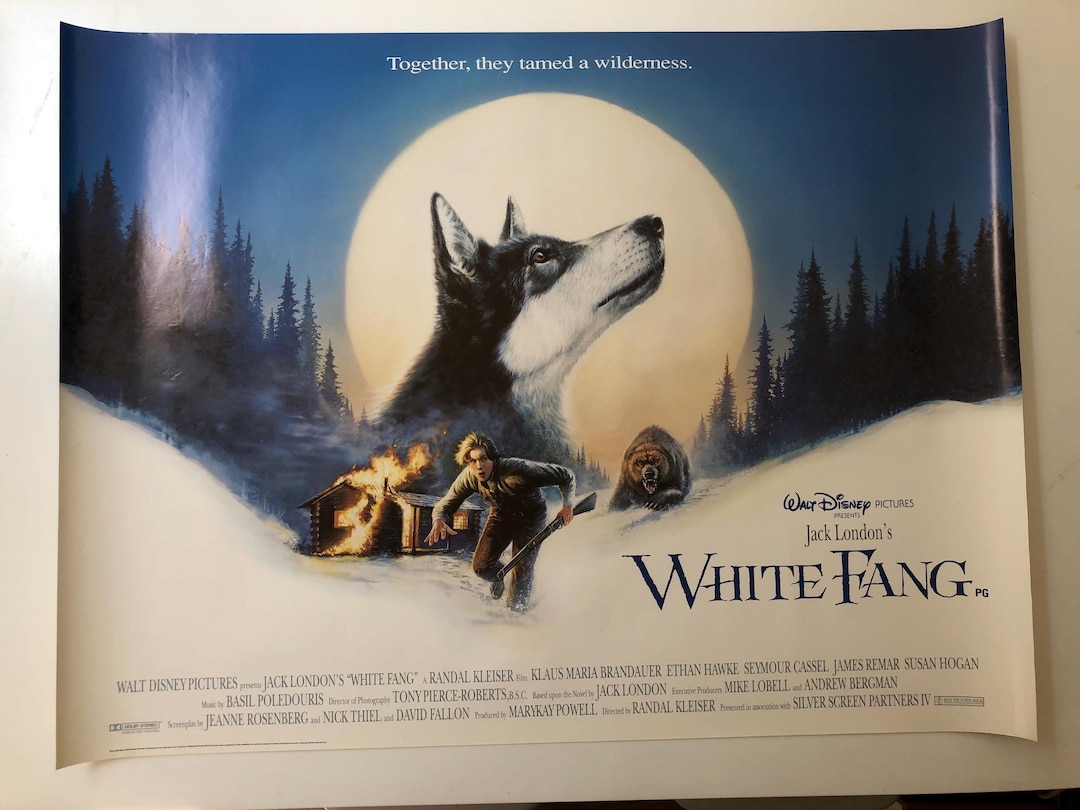 White Fang (1991) Original Vintage Rolled British Quad Film Poster ...