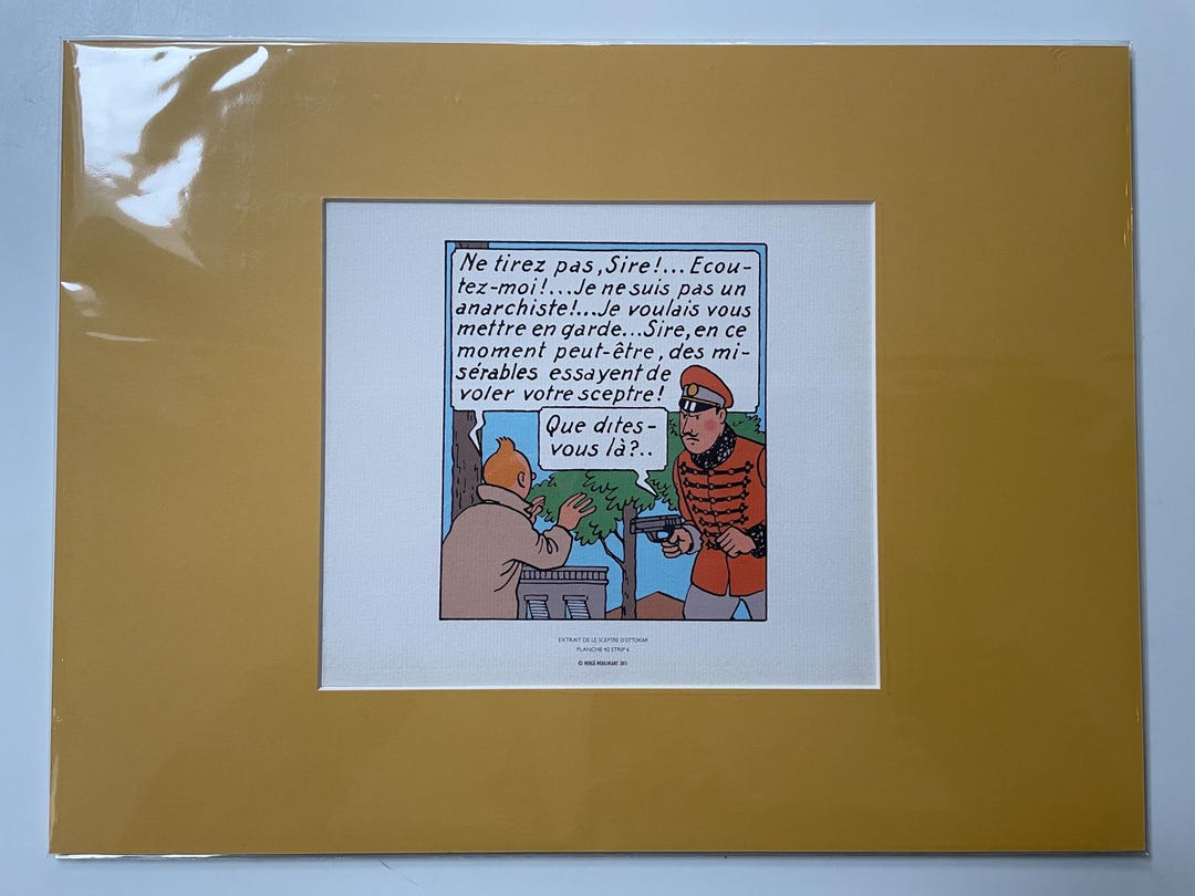 Original Vintage French Tintin Moulinsart Lithograph Sold Out Print ...