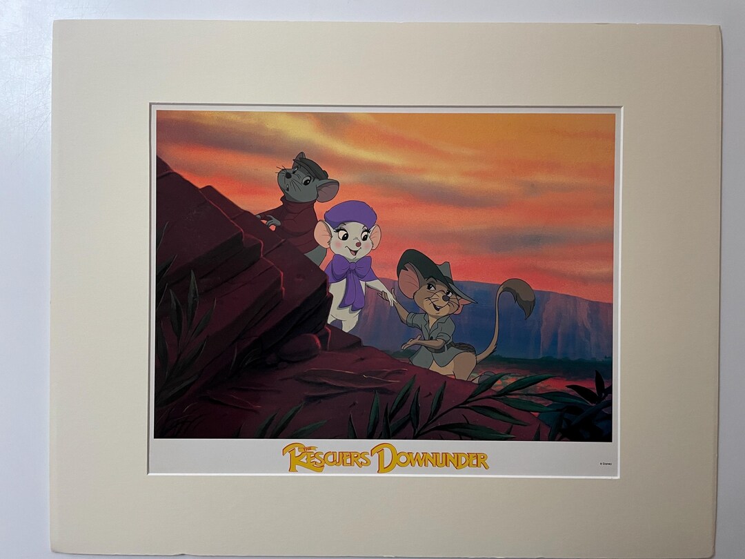 Original Vintage the Rescuers Down Under (1990) Lobby Card FOH Colour ...