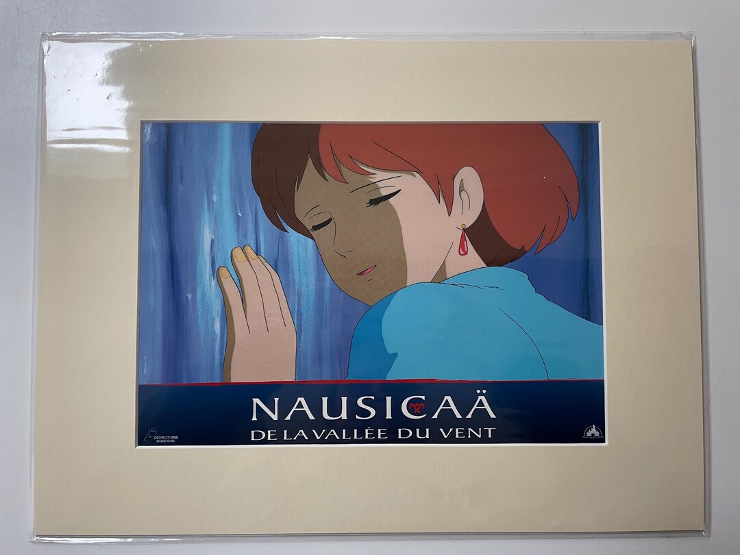 Original Vintage Studio Ghibli Nausicaa of the Valley of the Wind French Lobby Card Colour FOH ...