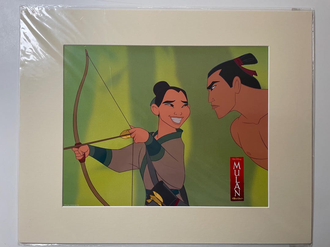 Original Vintage Mulan (1998) Lobby Card FOH Colour Still Mounted ...