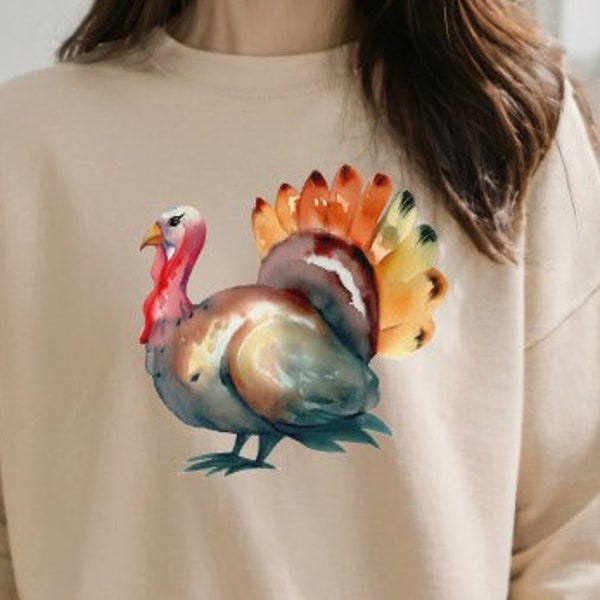 Watercolor Turkey - Etsy