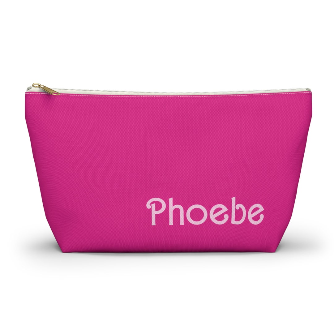 Trendy Pink Themed Makeup Bag Personalized With Your Name Glam Doll Bag ...