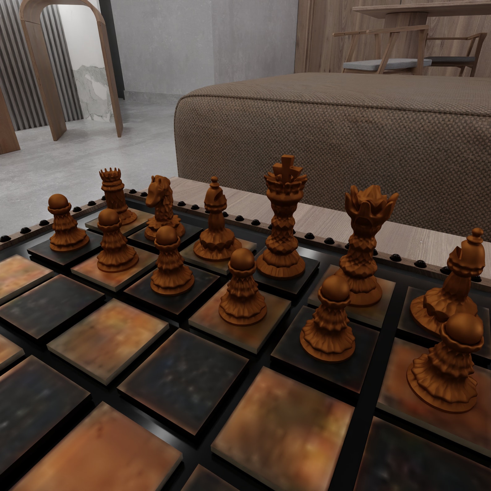 Chess Pieces, 3D STL File for Chess Pieces, Chess Model, Digital ...