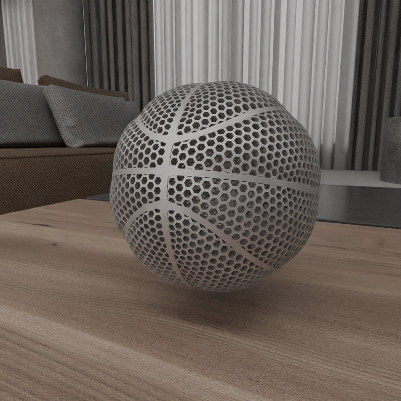 Airless Gen 1 3D Printable Basketball, Airless Basketball, Basketball ...