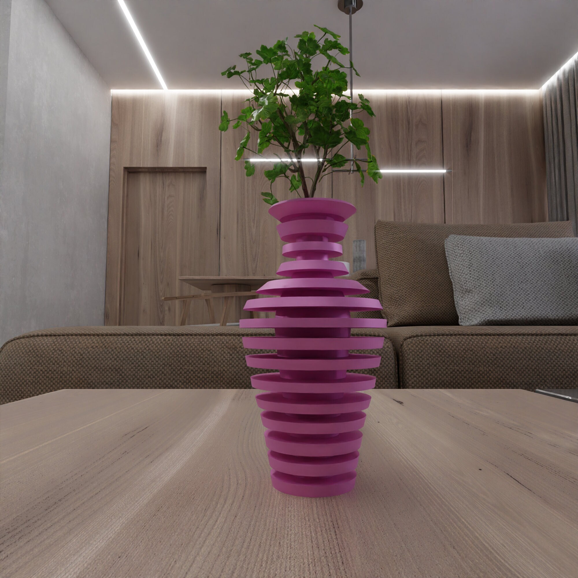 Vase With 3D Stl Files, Plant Pot STL File, Decorative Vase, Flower ...