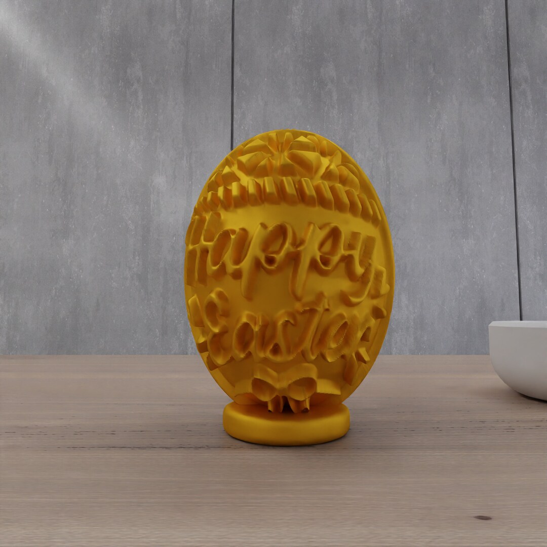 3D Happy Easter Decor With 3D Stl Files,home Decor, 3D Print, Easter ...