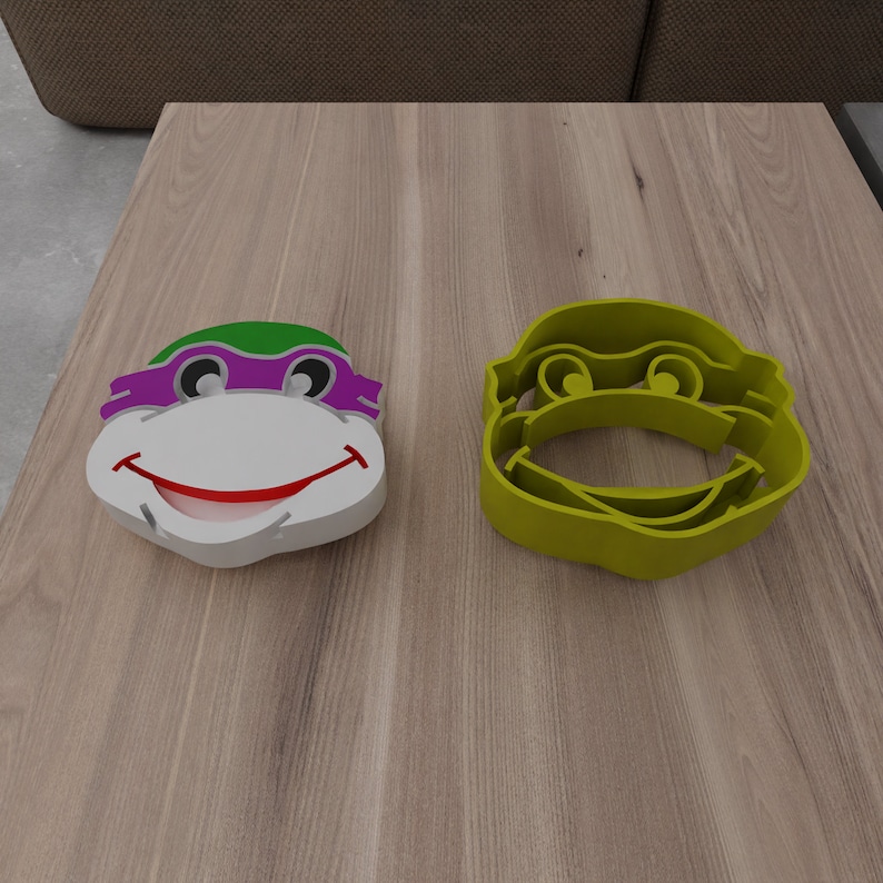 Ninja Turtles Cookie Cutter With 3D Stl Files, 3D Printing File ...