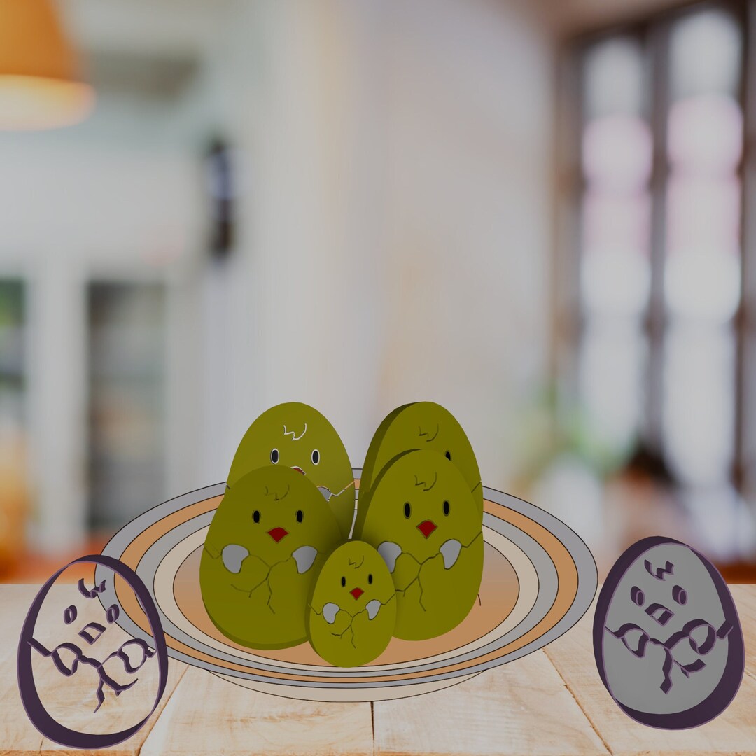 Chick Cookies Cutter With 3D Stl Files, 3D Printing File, Valentine ...