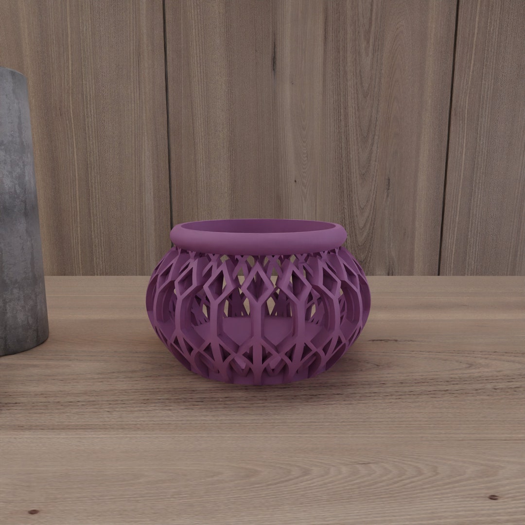 Symetric Candle Holder With 3D Stl Files, 3D Print Model , Digital ...