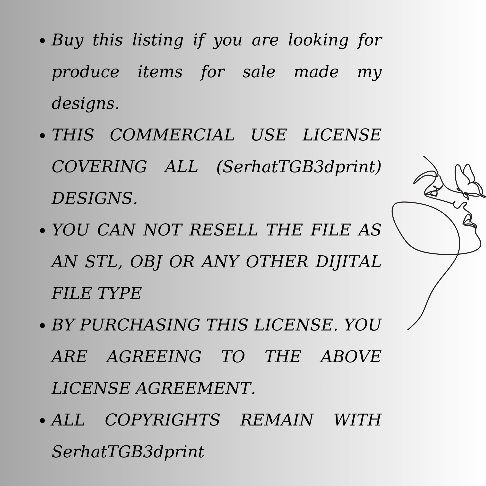 Serhattgb3dprint Commercial Licence, Commercial Licence ...